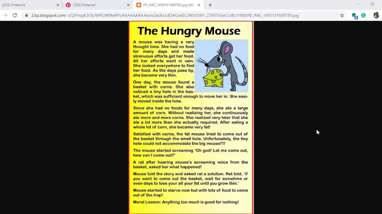 storytelling:the hungry mouse - YouTube