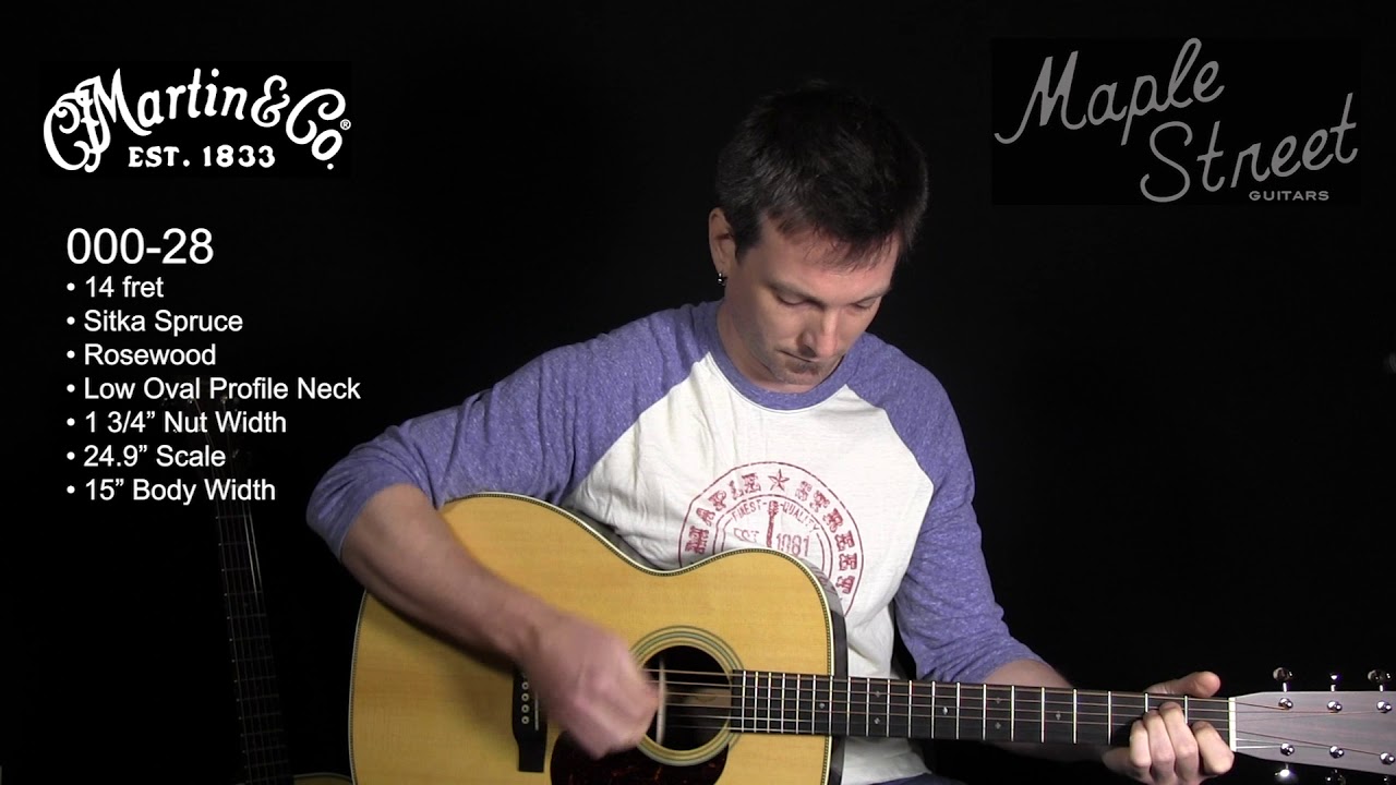 Comparing Martin Body Sizes: 00, 000, and 0000 (M) - YouTube