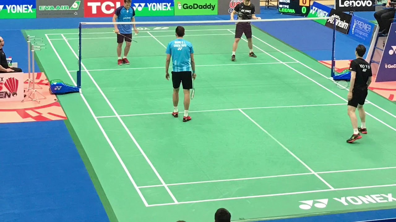 2019 US OPEN Badminton MD SFs - YouTube