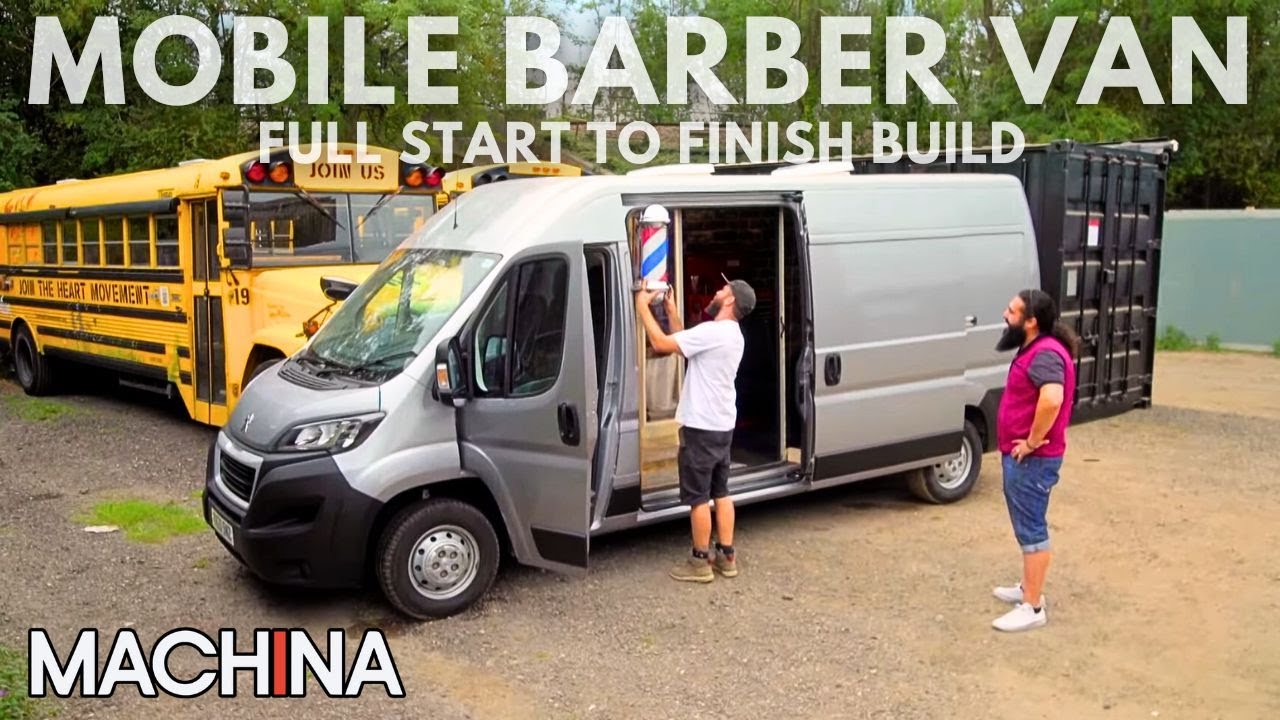 Mobile Barber Complete Van Build | Van Life Build | Full Metal Junkies ...