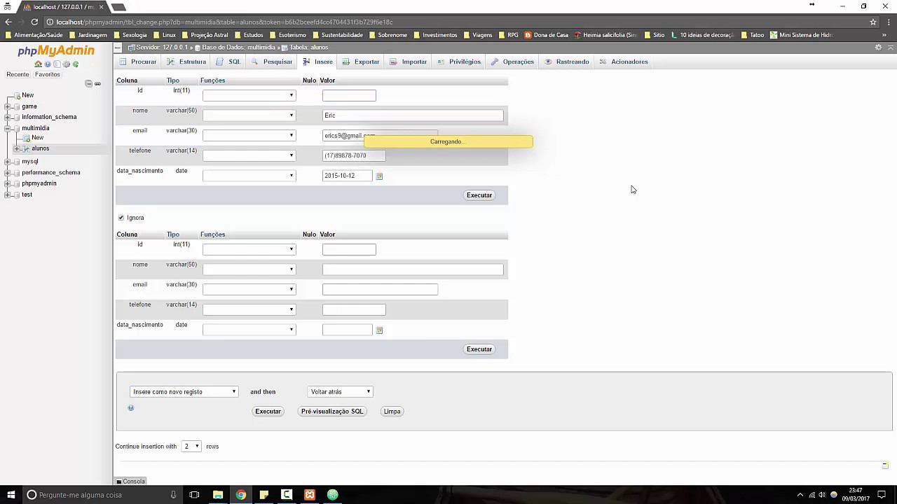 MySQL: Banco de dados básico - Usando o phpmyadmin e o workbench - YouTube