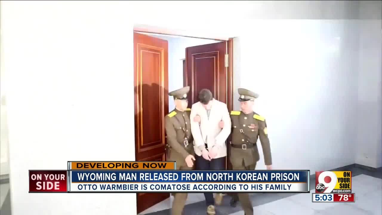 Wyoming man Otto Warmbier released from North Korean prison - YouTube