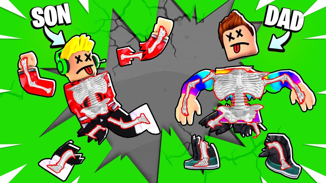 Father VS Son BREAKING ALL BONES In Roblox - YouTube