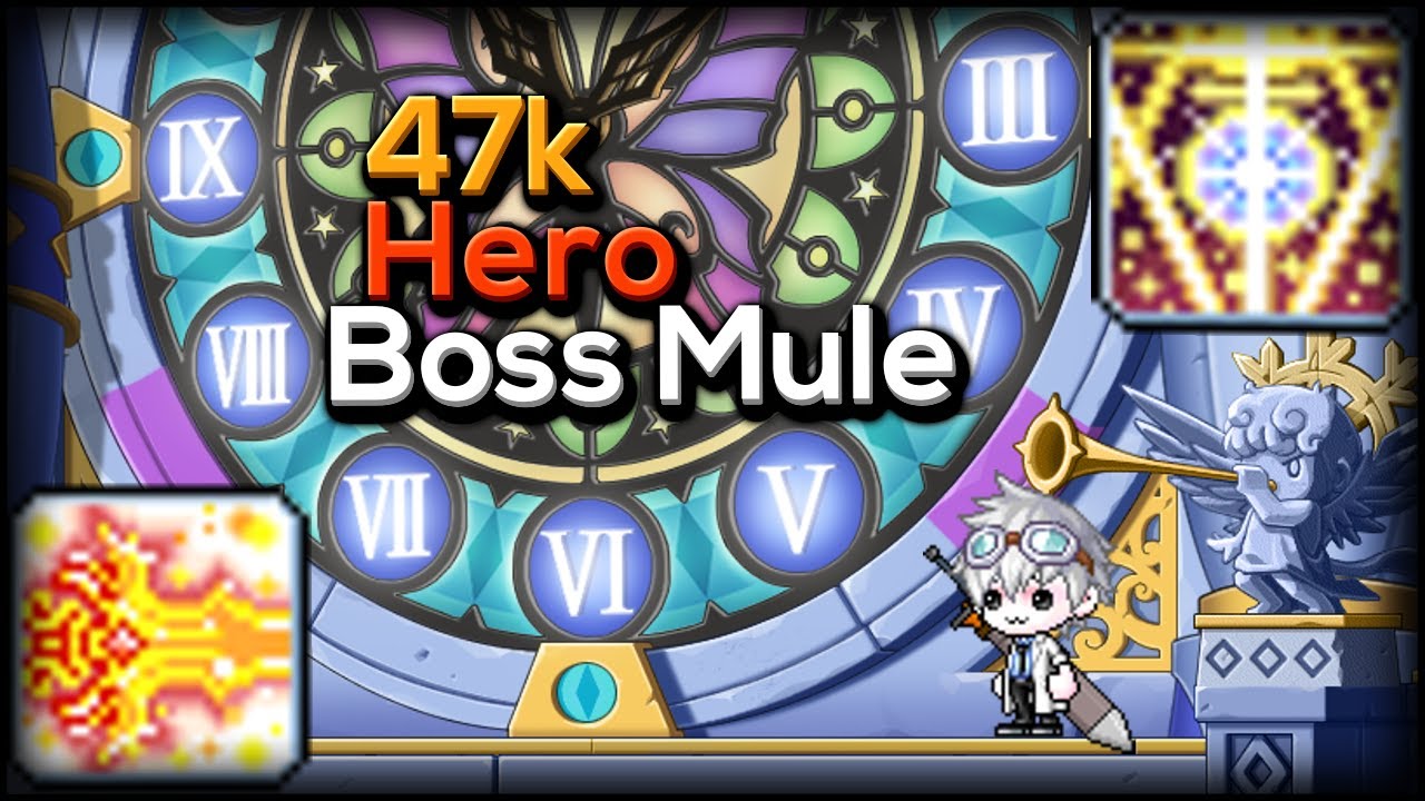 [Maplestory Reboot] 47k Hero Boss Mule | ~2.3b Mesos in ~35min | 6th ...