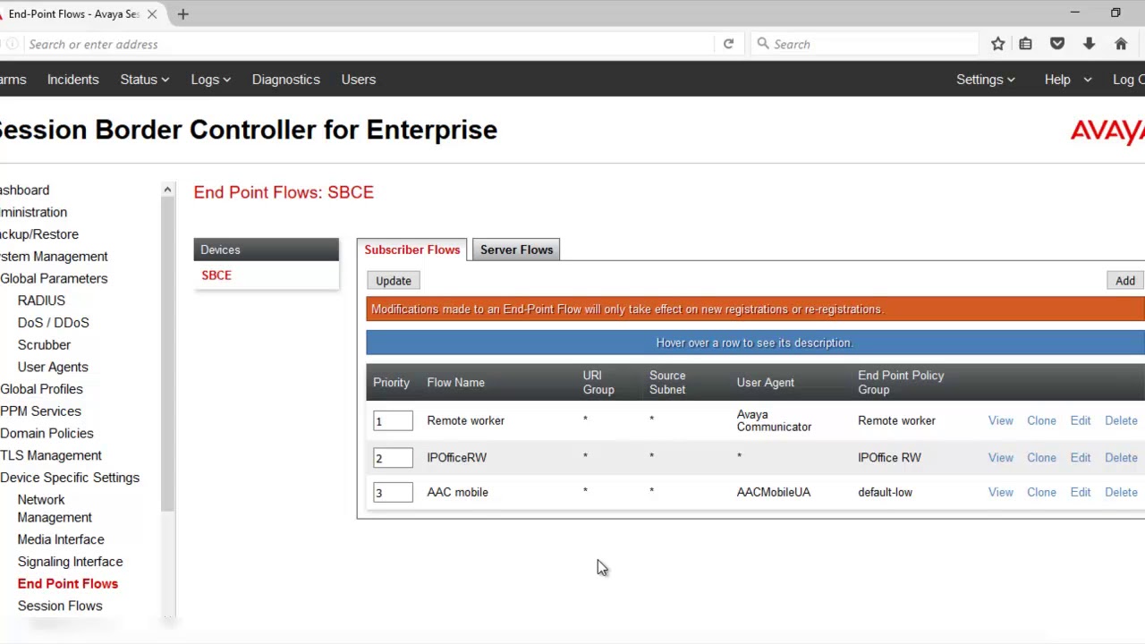 How to configure user agent in Avaya Aura Session Border Controller for ...