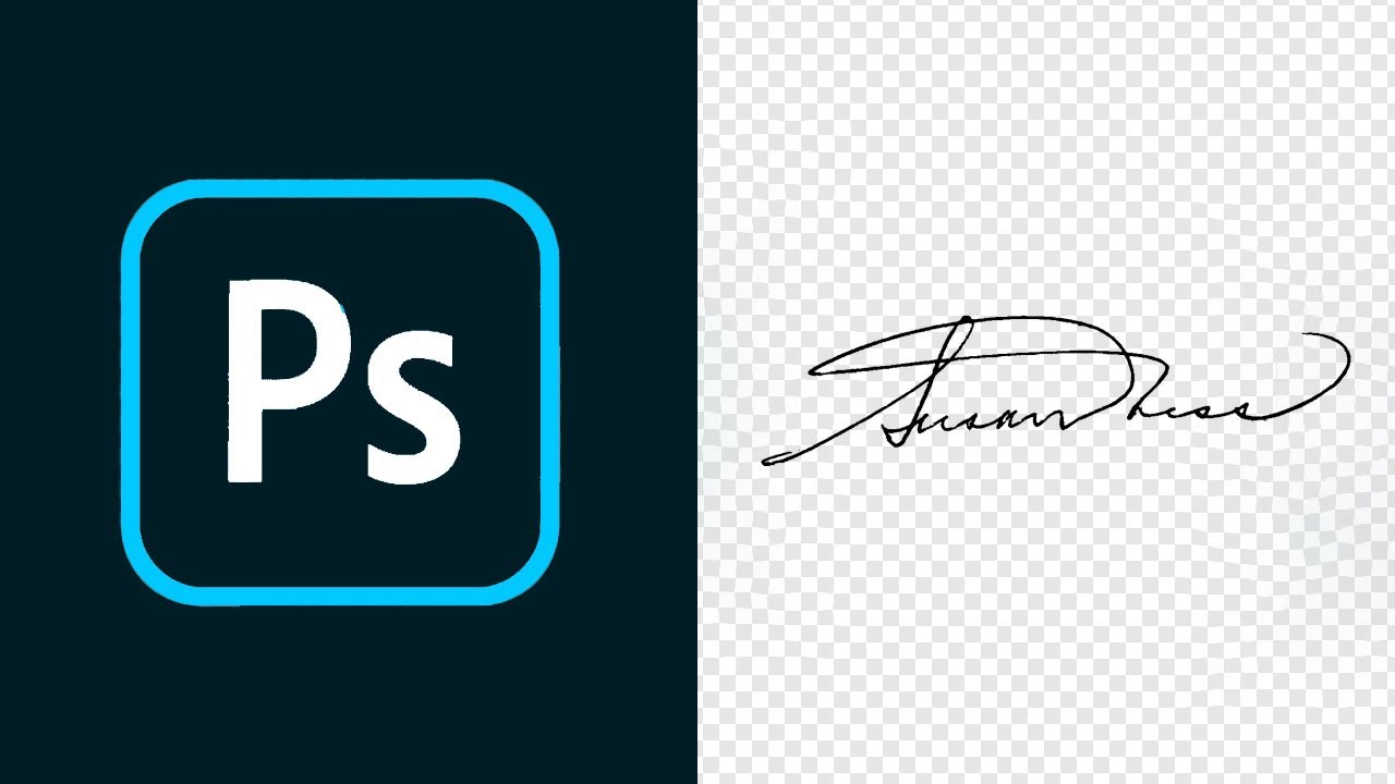 How to remove the signature background in Photoshop. - YouTube