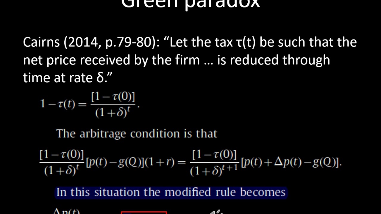 4 4 Green paradox - YouTube
