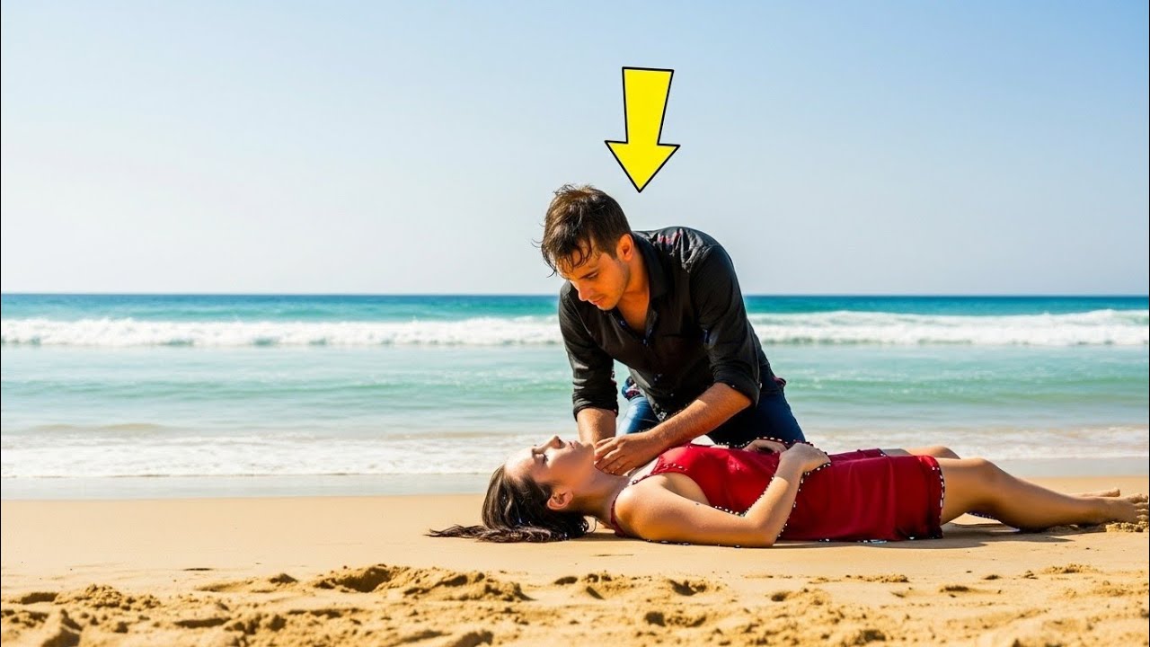 Single Dad Gave A Woman CPR On The Beach, Never Guessing She Was A ...