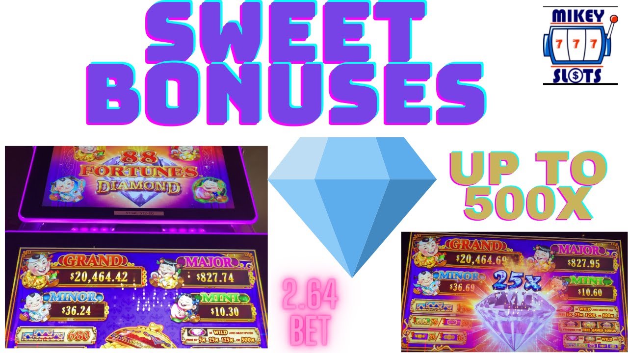 CRAZY 500X SLOT--88 FORTUNES DIAMOND--MGM Springfield...check it out ...