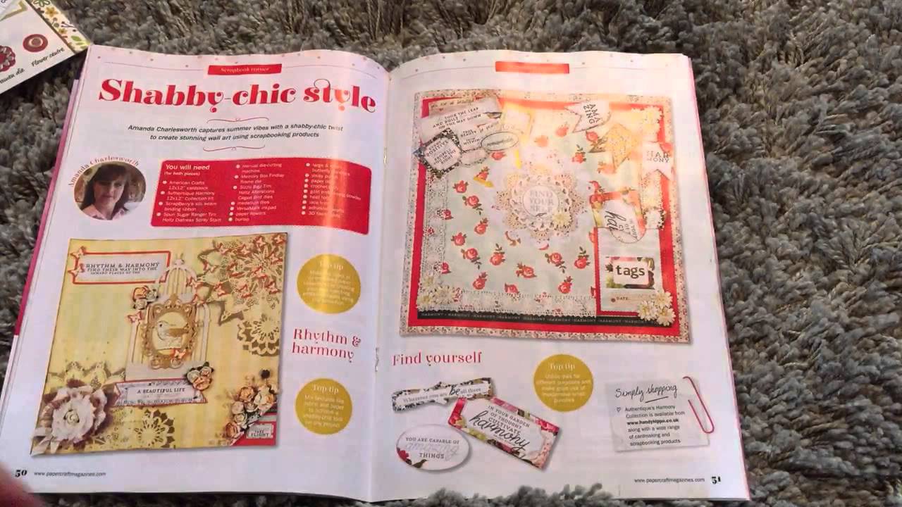 Scrimpy gets published in Simply Cards and paper craft - YouTube