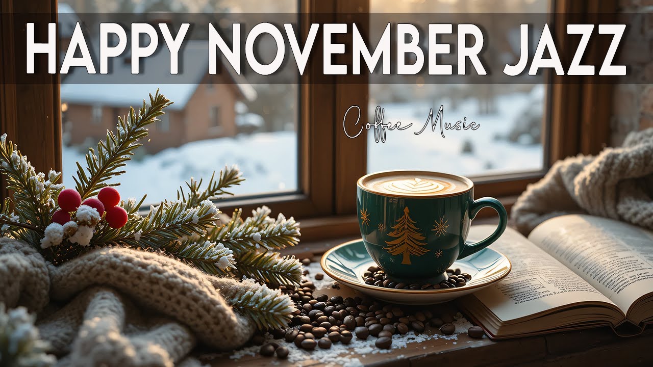Good Morning November Jazz ️Smooth Jazz & Bossa Nova Piano Background ...