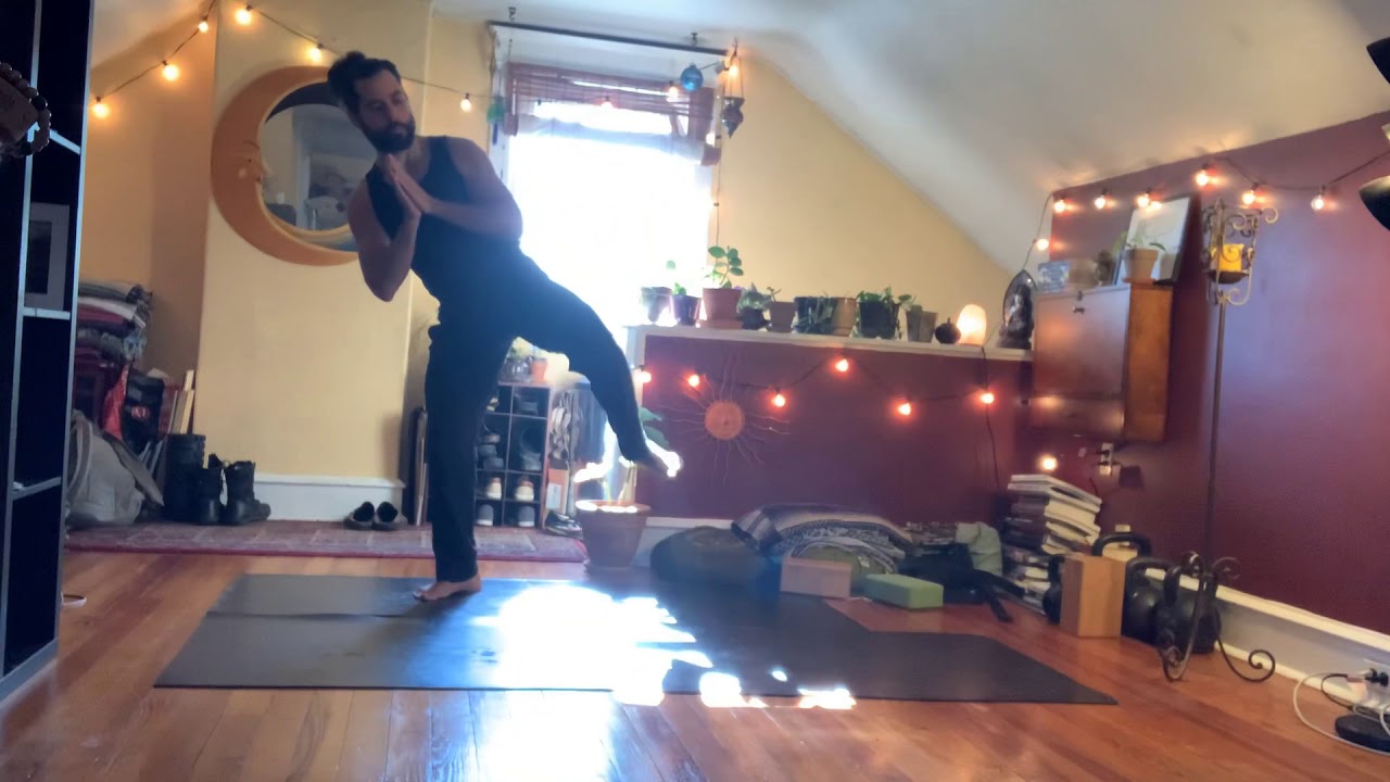 Half Moon progression to Side Kick - YouTube