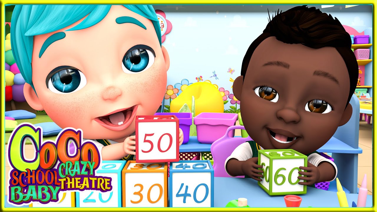 Numbers Song 10 to 100 🎵🌟 & Best Children Songs | Coco Crazy School ...