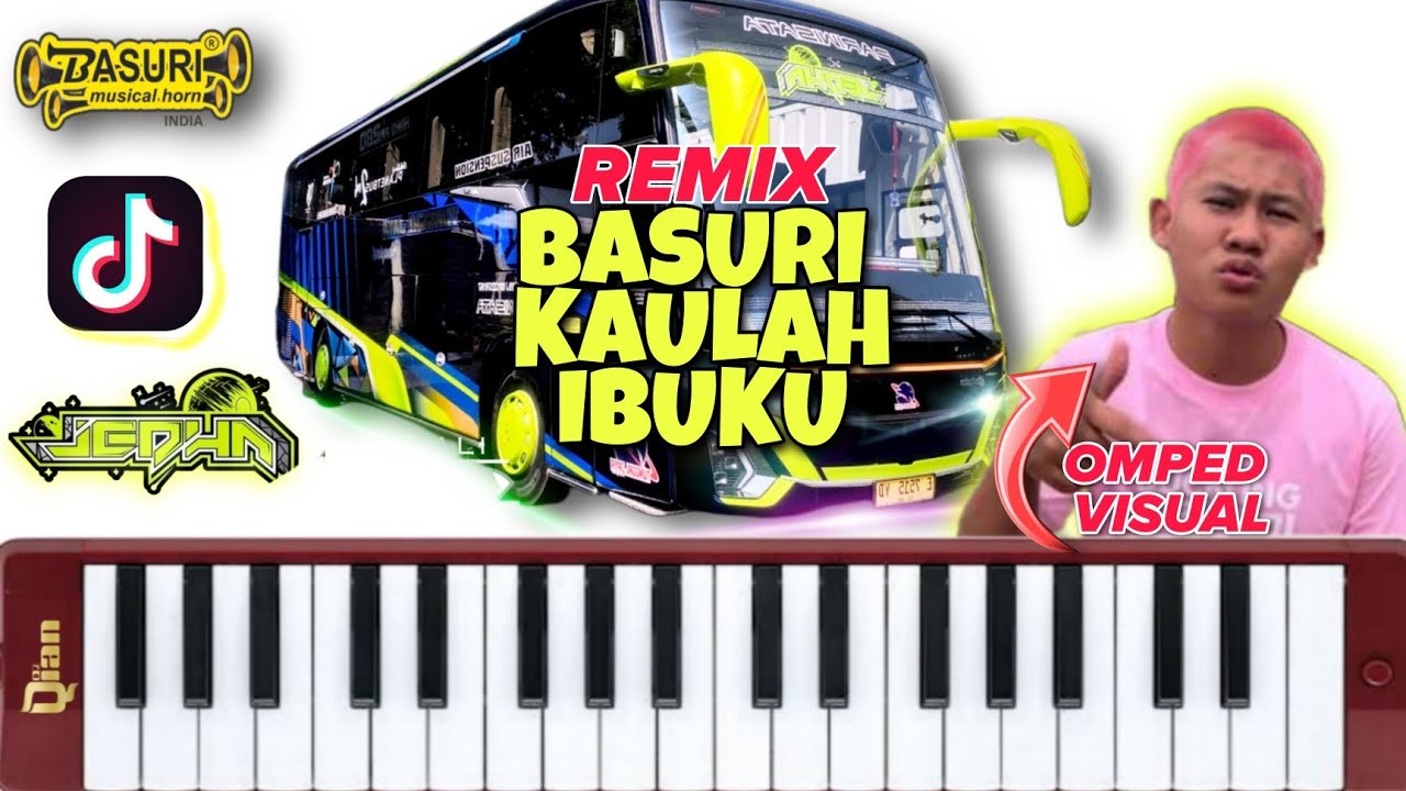 Telolet Basuri KAULAH IBUKU | Omped Visual | Tutorial Pianika | Bus ...
