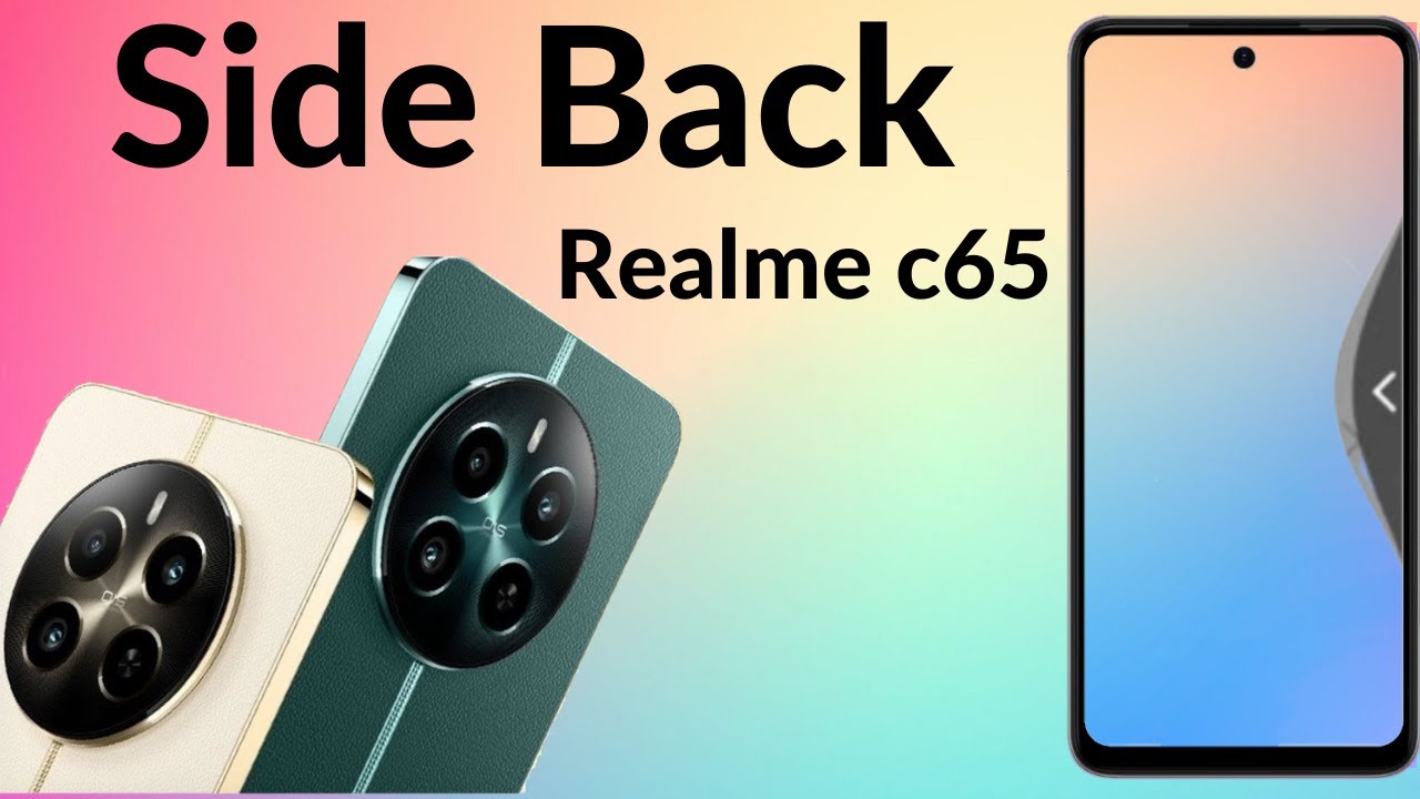 Realme c65 me side se back kaise kare | Realme c65 side back setting ...