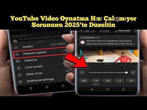 YouTube Video Oynatma Hızı Çalışmıyor Sorunu 2025 Nasıl Düzeltilir || 