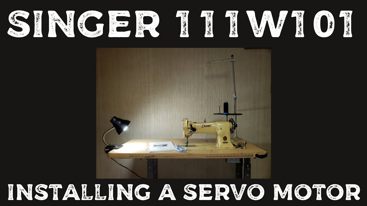 Singer 111W101 - Installing A Servo Motor - YouTube
