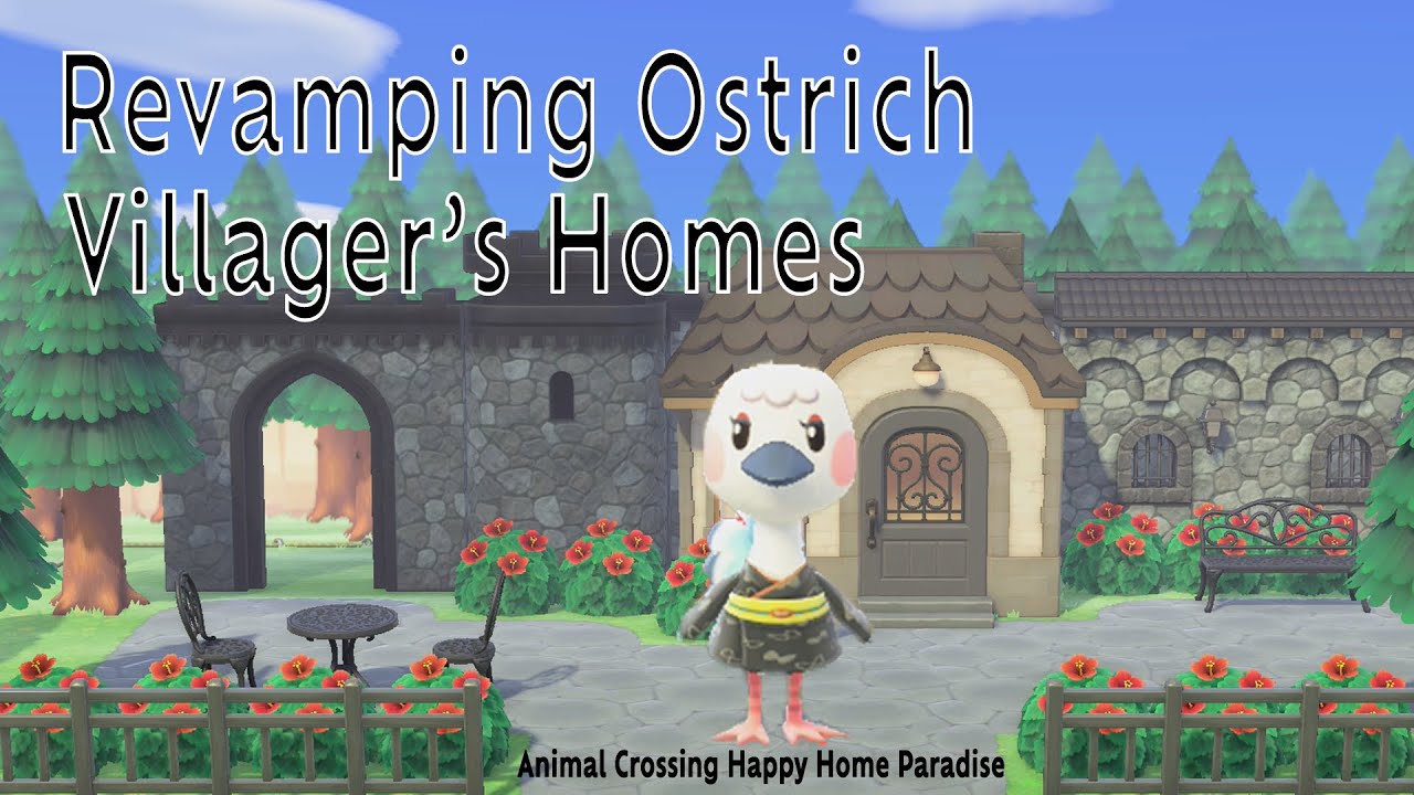 Revamping Ostrich Villager's Homes - Animal Crossing: Happy Home ...