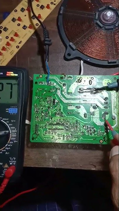 Induction top bridge rectifier output voltage checking. - YouTube