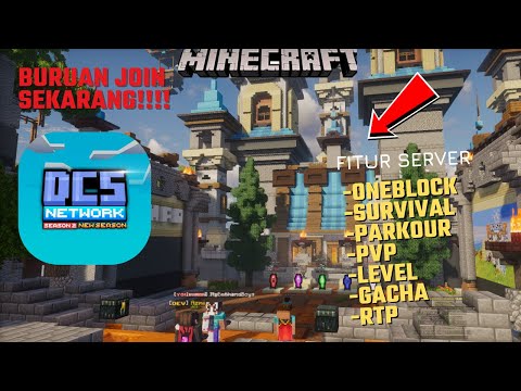 🌍 4 MODE DALAM 1 SERVER?! INI DIA DCASTA SMP INDONESIA MCPE 1.21+ OPEN MEMBER!
