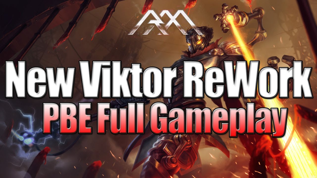 New Viktor Rework Full Gameplay PBE - League of Legends - YouTube