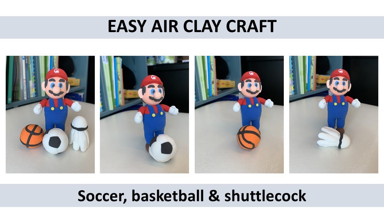 Easy air dry clay craft | The Sports | soccer, basketball and ...