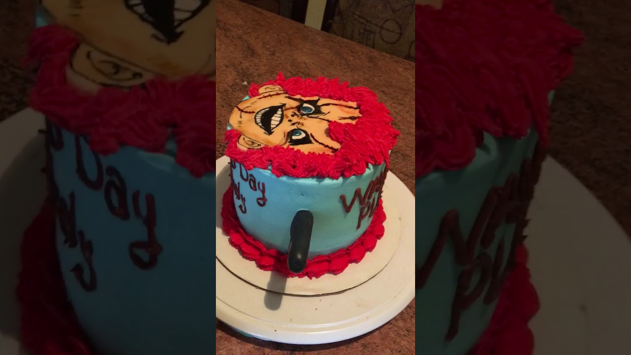 Chucky cake - YouTube