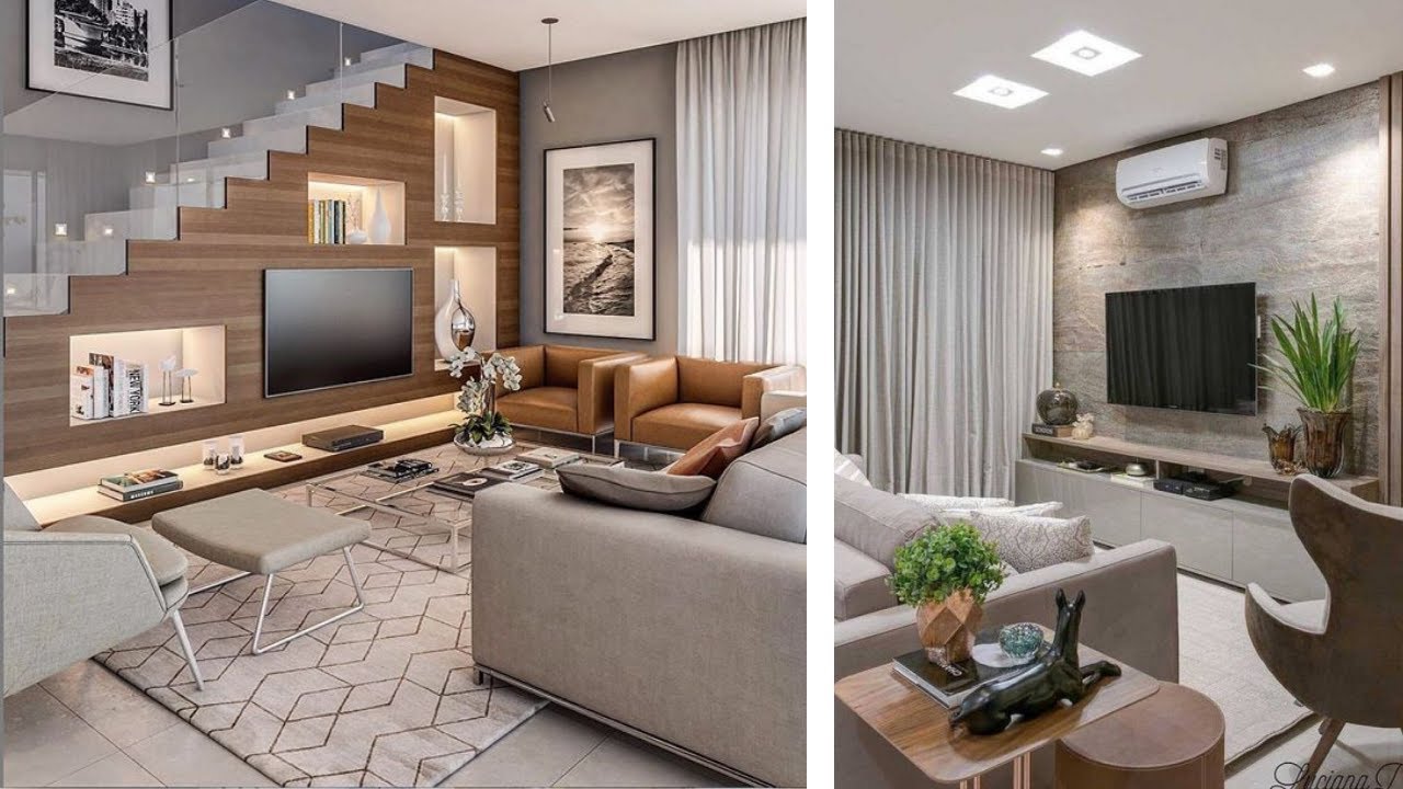 Como colocar tv na parede - 13 Ideias legais que arrasam na Decoração ...