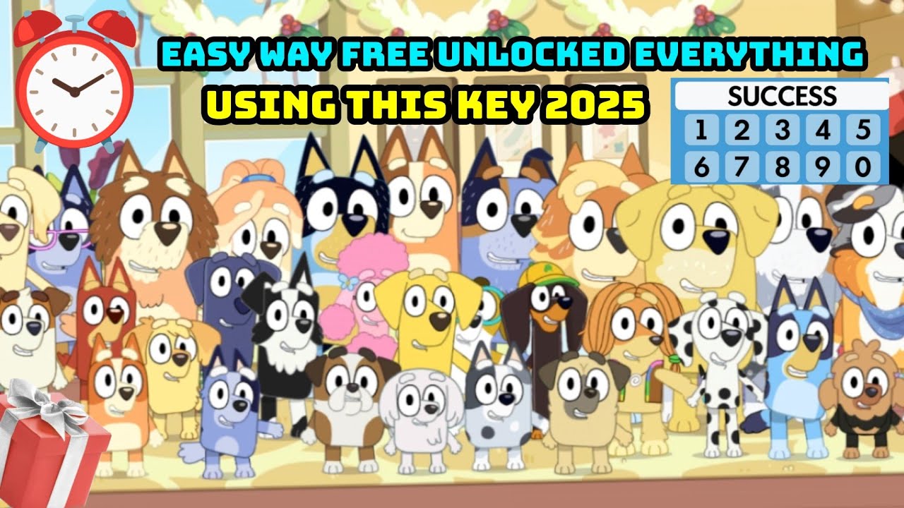 Bluey Let's Play Easy Way Free Unlocked Everything Using This Key 2025 ...