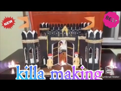 easy cardboard killa making|| easiest way || no measurement || - YouTube