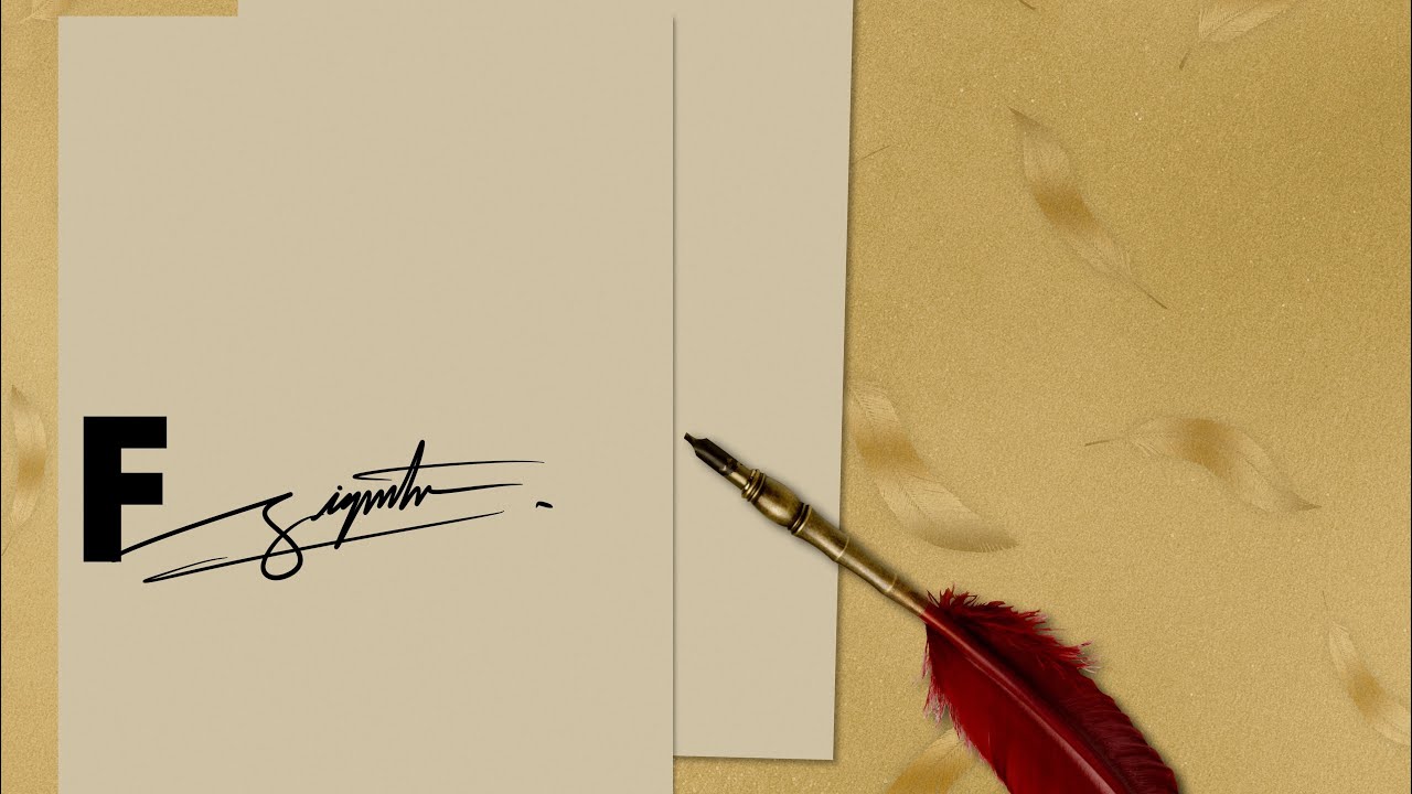 F Name Signature From Comment Box YouTube