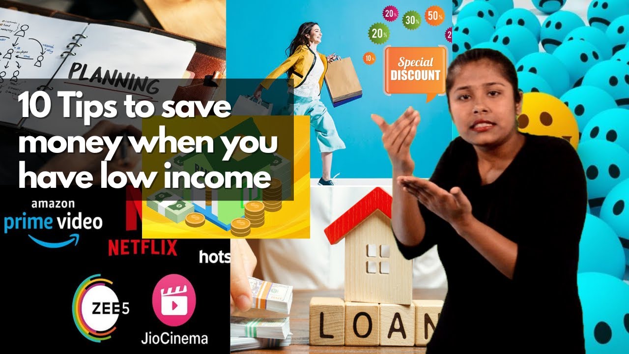 10 Tips to save money when you have low income - YouTube