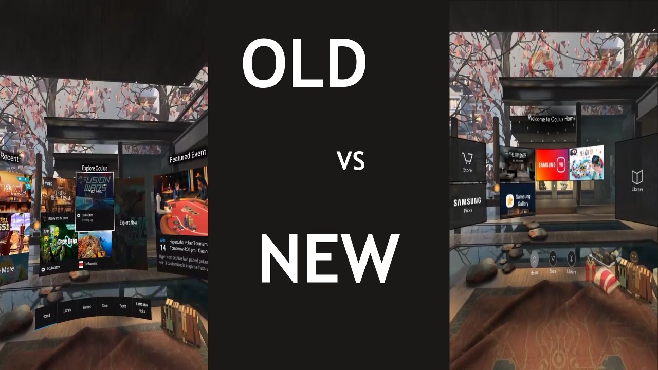 Comparing Old Oculus Home and New - April 14th Update - YouTube