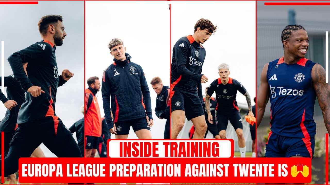 MAN UNITED TRAINING TODAY FOR EUROPA LEAGUE | MANCHESTER UNITED ...