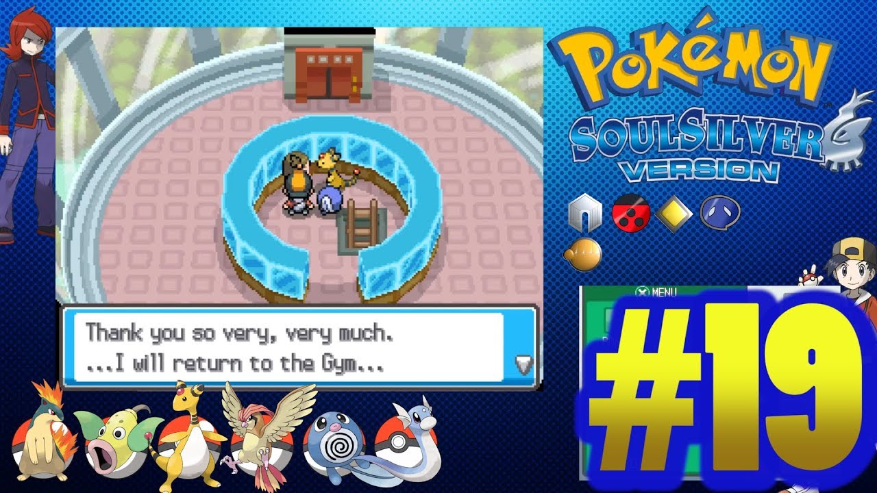 Let's Play Pokemon Soul Silver #019 - Double Gym Danger! - YouTube