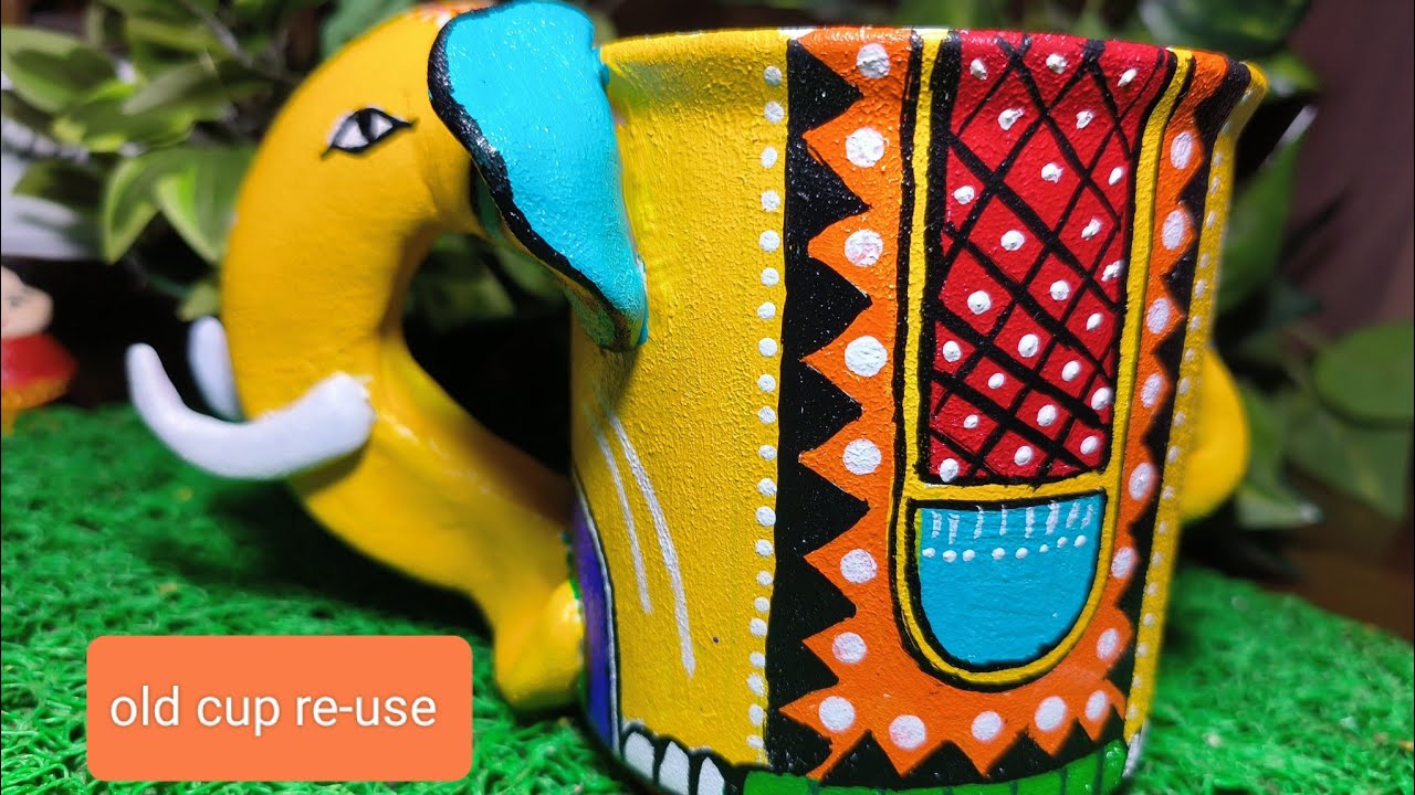 How to reuse old cup/planter making ideas with old cup/diy planter ...