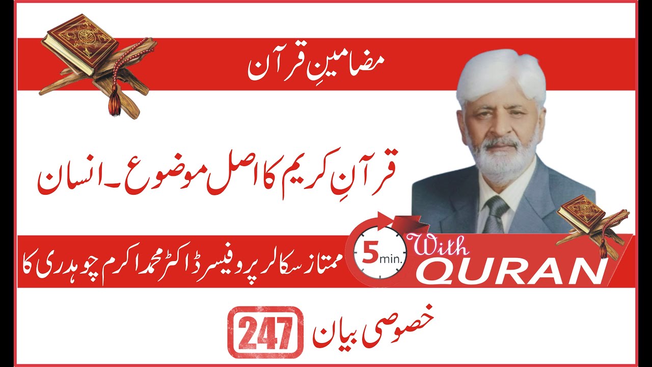 II 247 II Central Themes of Quran II Human Beings II Prof Dr Muhammad ...