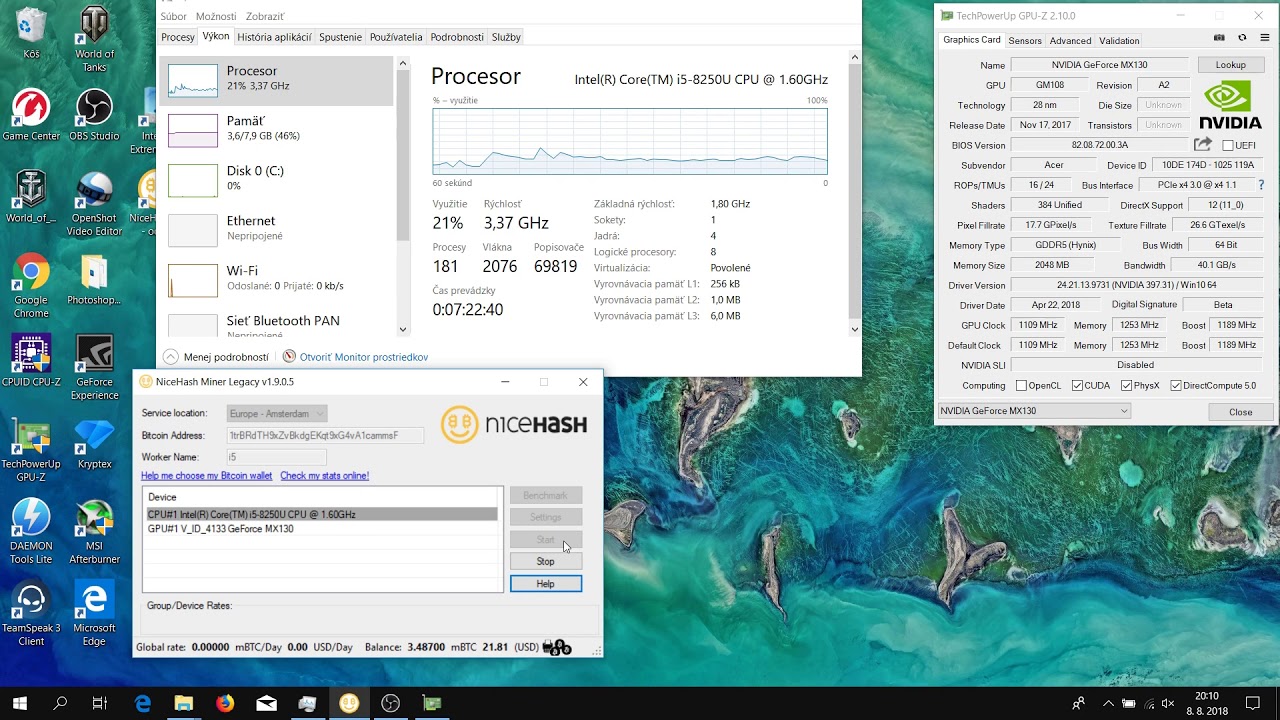 Mining with mx130? - YouTube