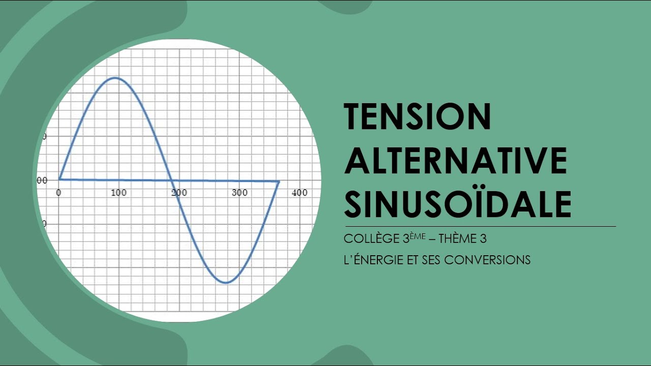 Tension Alternative sinusoïdale et Oscilloscope (Collège, 3ème) - YouTube