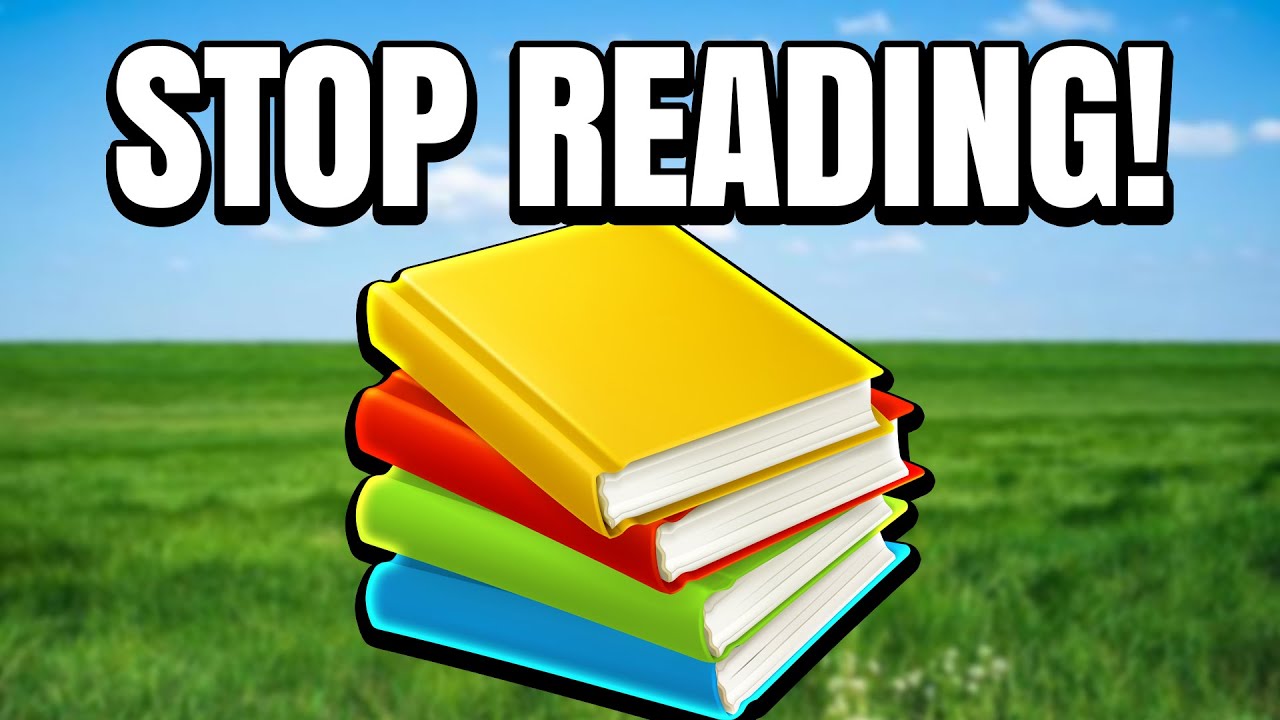 Stop Reading Books! (Do THIS Instead) - YouTube