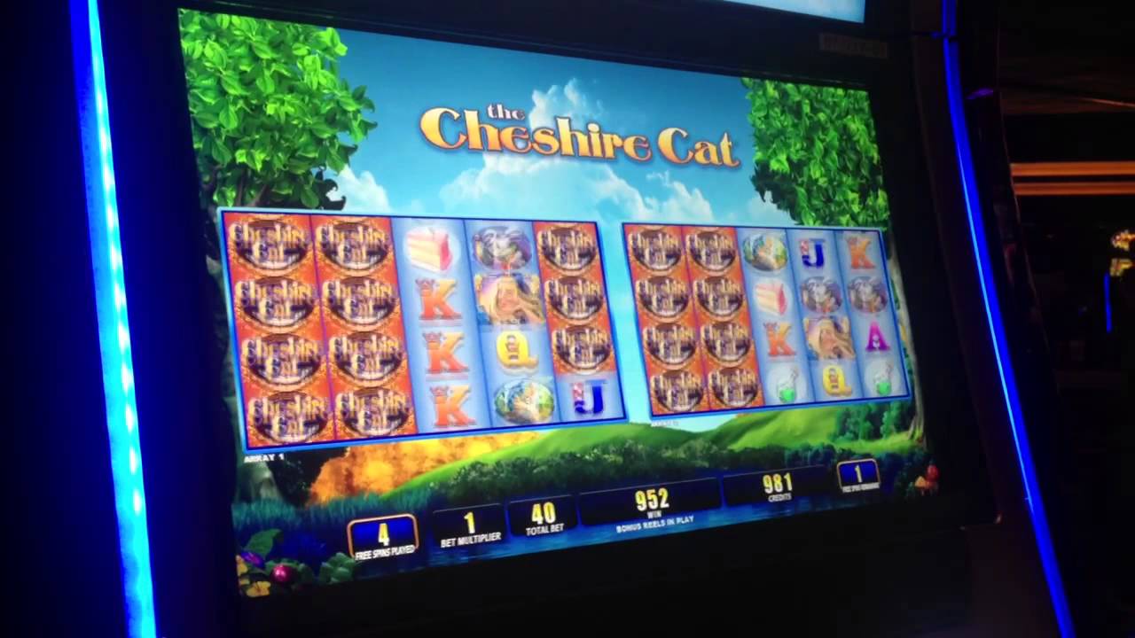 The Cheshire Cat Slot Machine Free Bonus Games - YouTube