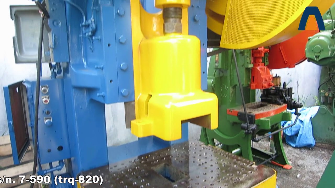 trq 820 Prensa troqueladora tipo OBI marca Federal 80 Ton - YouTube