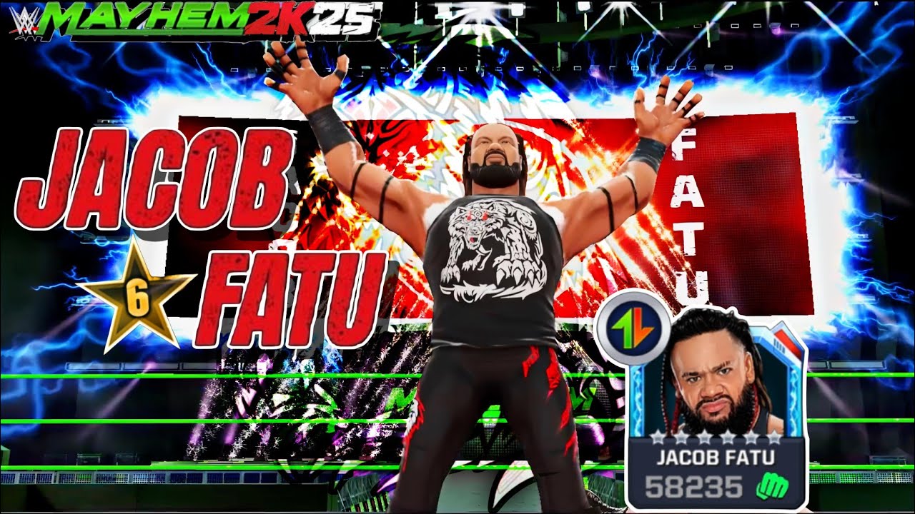 New Superstar Samoan Werewolf 6Star Jacob Fatu Is Here WWE MAYHEM 2K25 ...