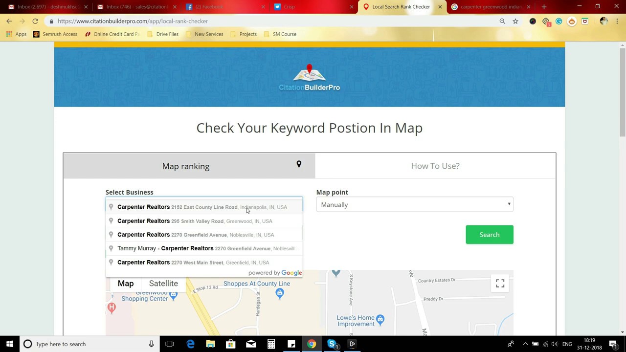 How to track keyword position in maps - google map rank checker? - YouTube