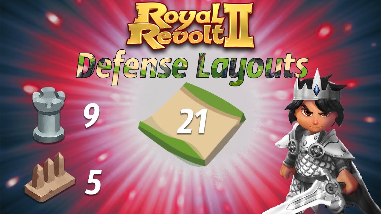 Royal Revolt 2 - Defense Layouts Level 4 [Easy] - YouTube