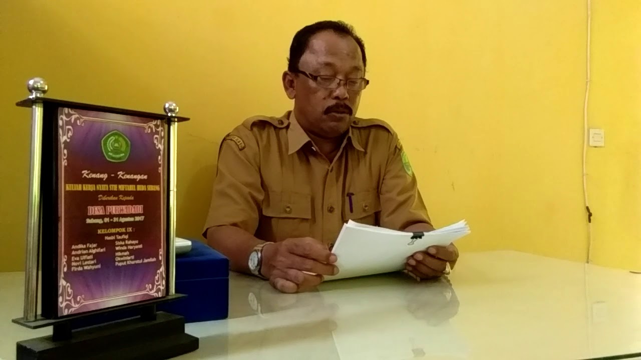 Wawancara dengan Kepala Desa Purwadadi Kecamatan Purwadadi Kabupaten ...