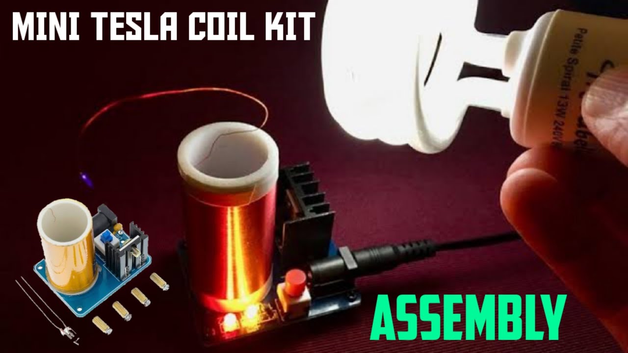 How to make a mini tesla coil at home || BD243 Tesla coil kit assembly ...