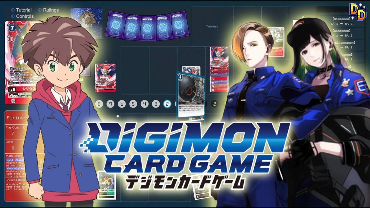 😮Nuevo Simulador Digimon Card Game! BT15 Dbrigade/Digipolice Vs ...