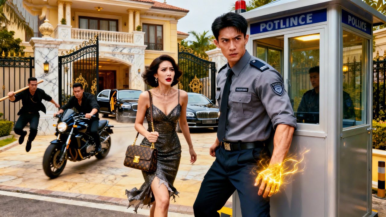 El guardia de la mansión, mientras vagueaba, salvó a la bella CEO y despegó al máximo.#drama ...