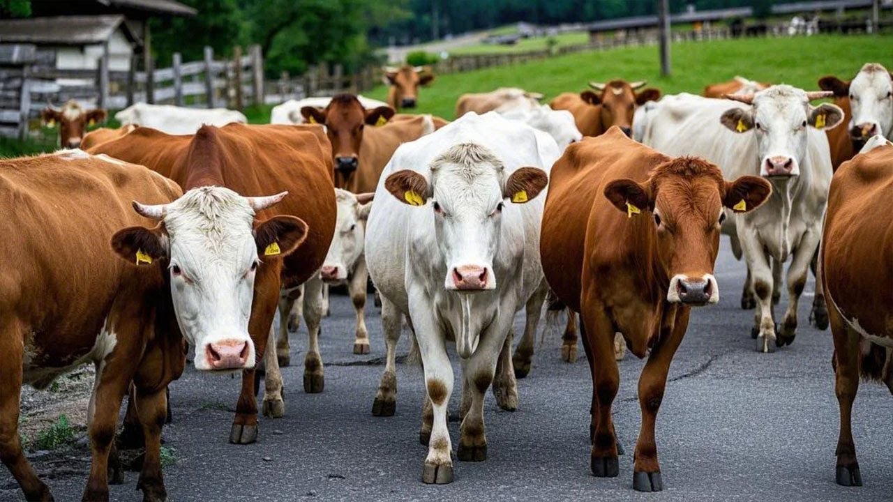 Video of Thousands of Tame Cows Roaming the Streets - Funny Cows, Cows ...